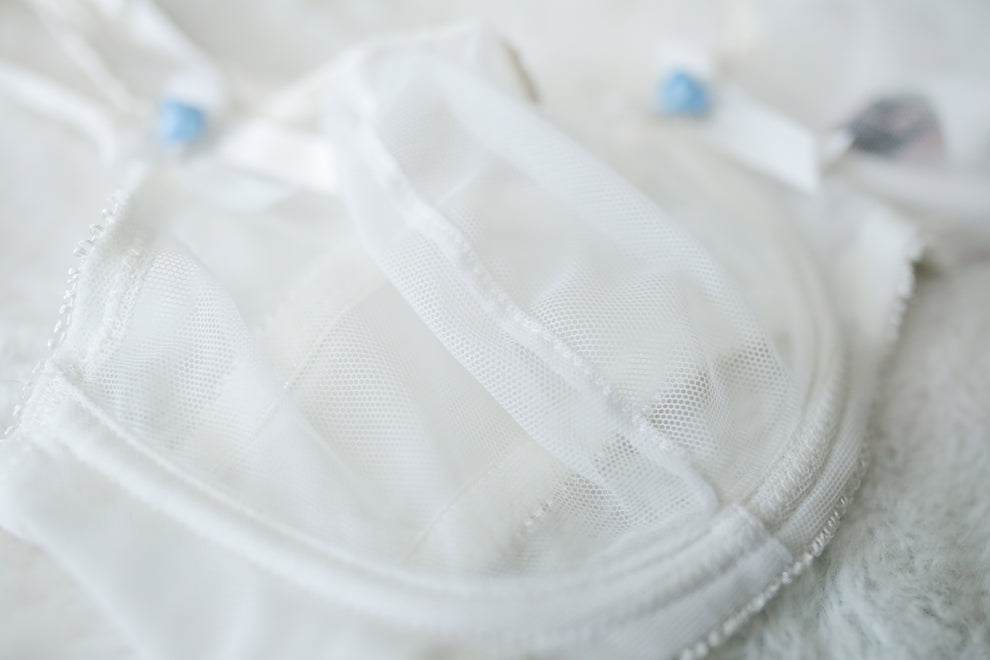 Jezebel 32D Demi Sheer Unpadded Bra White – Billy's Bras